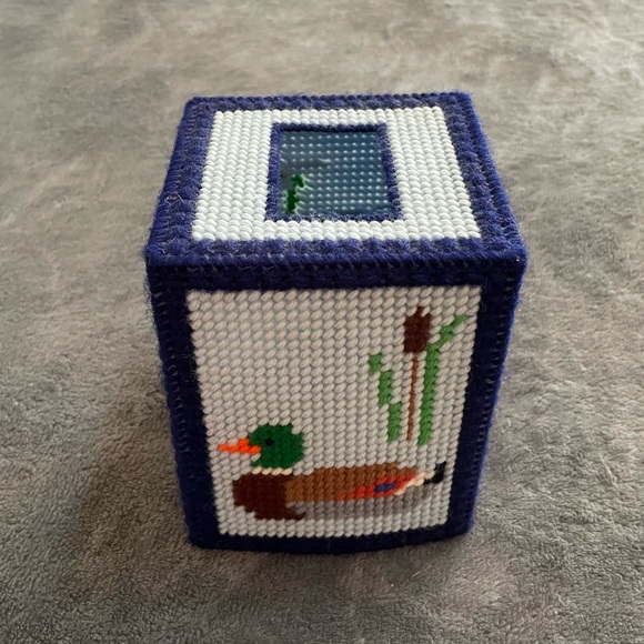 Hand Crafted | Bath | Handmade Tissue Box Cover Bathroom Container ...